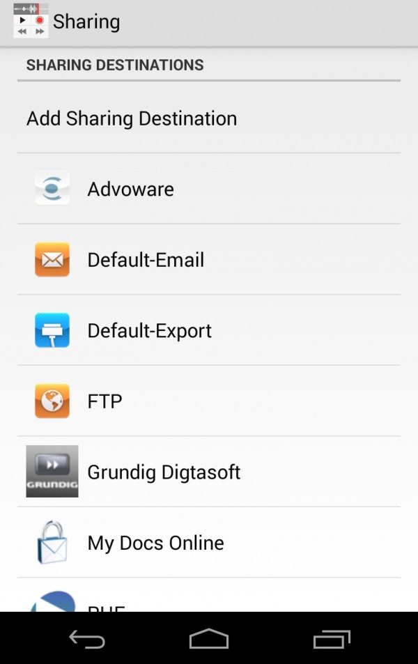 Google Android – Dictate + Connect